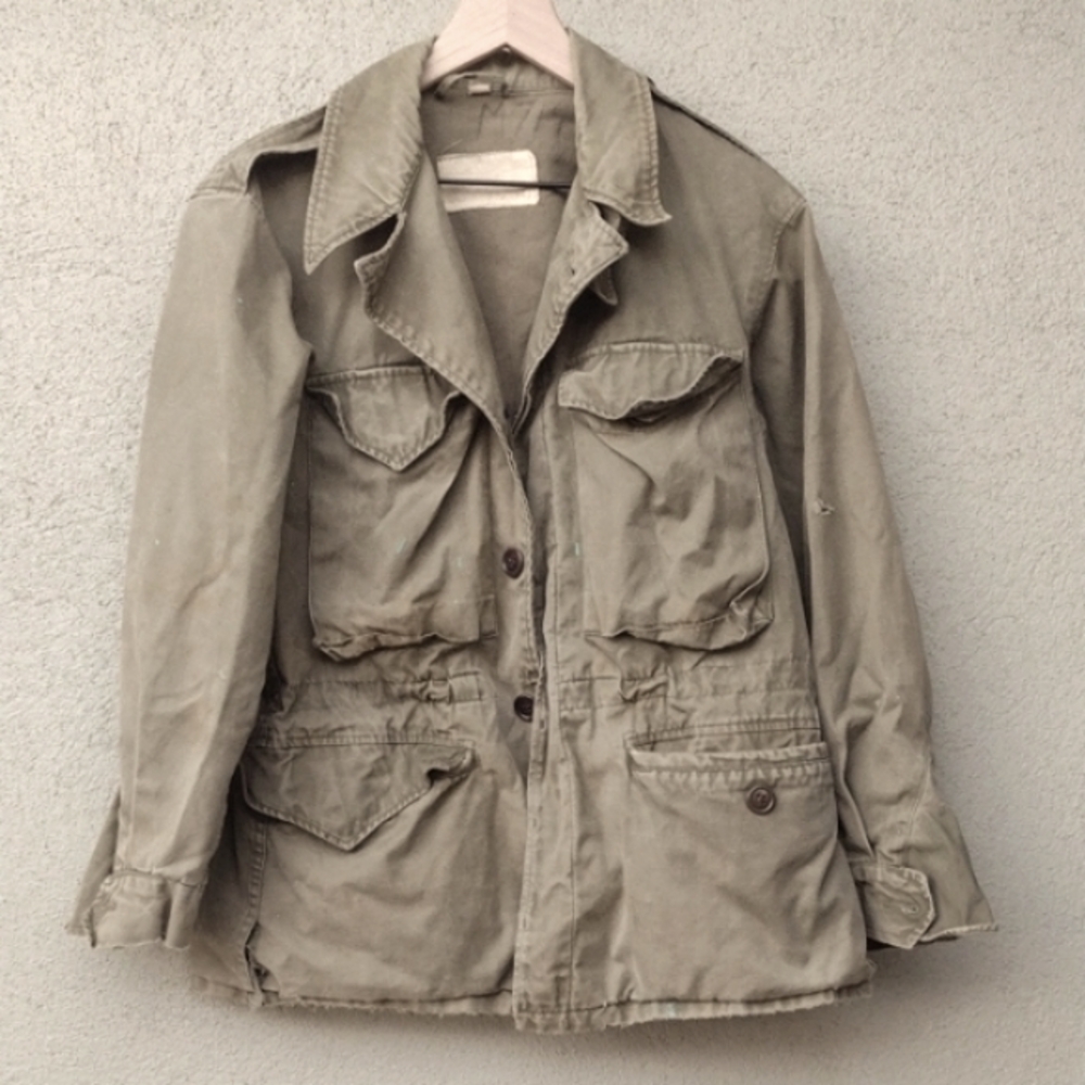 Distressed Military Field Jacket M-1943 35s - Gem